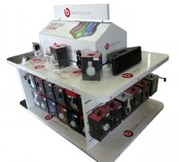 C4Display :: Island Displays with cladding and lighting